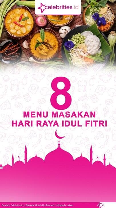 Infografis 8 Menu Masakan Hari Raya Idul Fitri | News+ on RCTI+