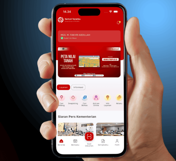 Cara Scan QR Code Sertifikat Tanah Elektronik di Sentuh Tanahku, Intip ...